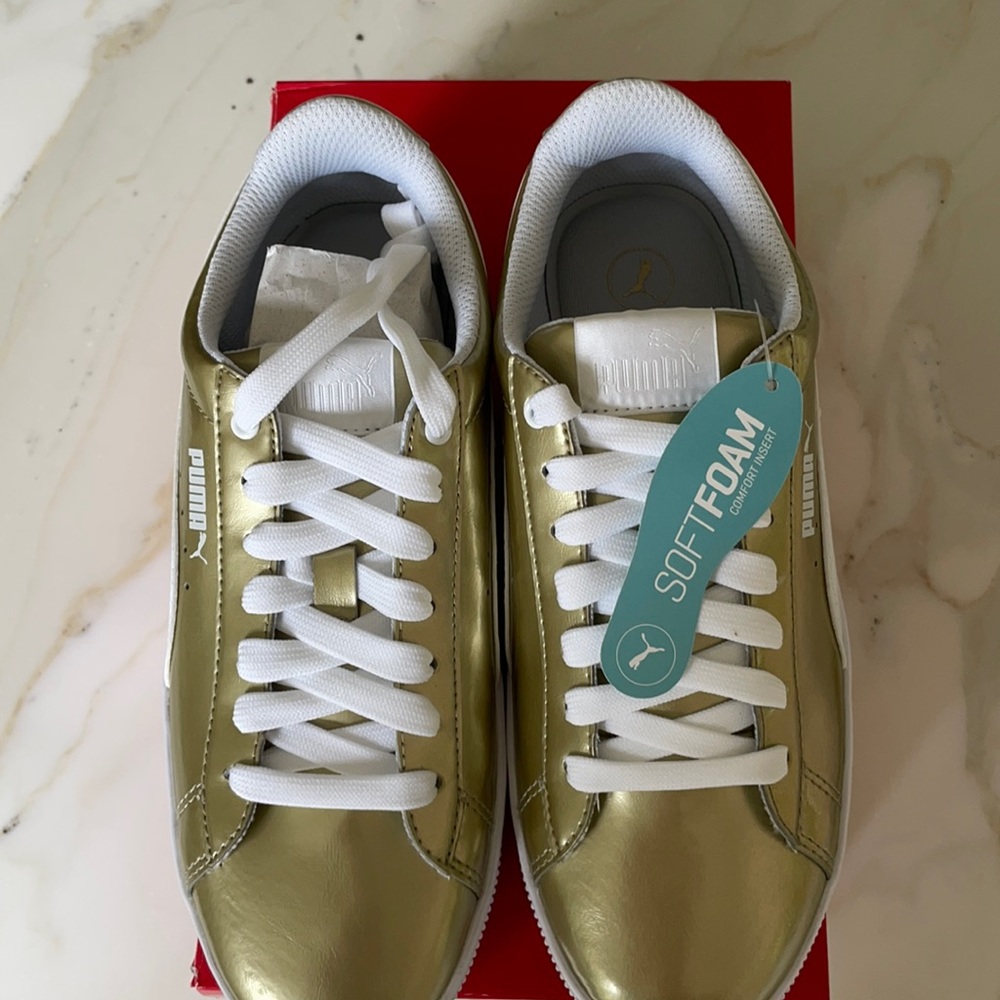 Puma Women’s Vikky Platform Metallic Sneakers. - Gem